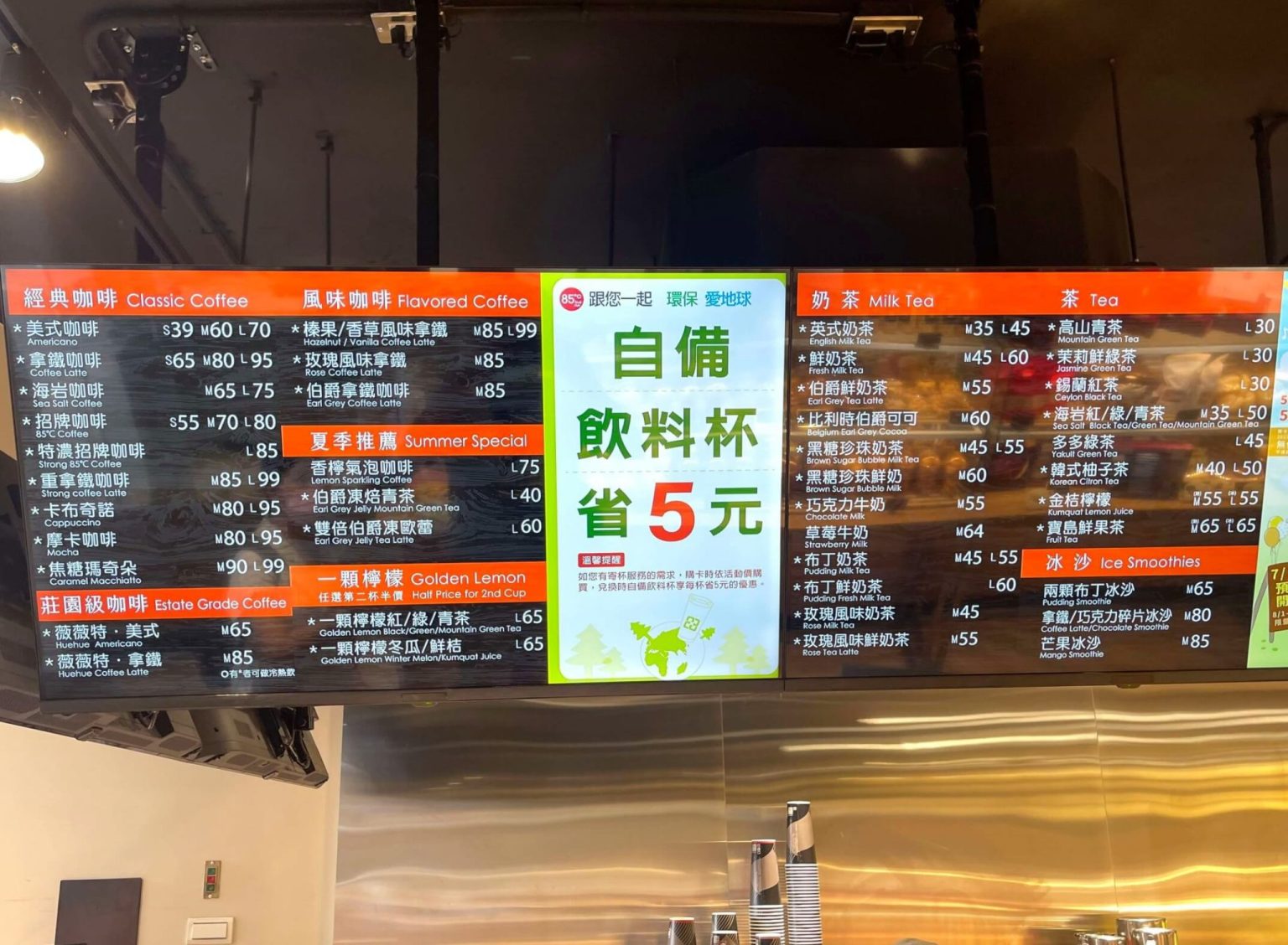 85度C 2025年菜單、最新消息及分店資訊